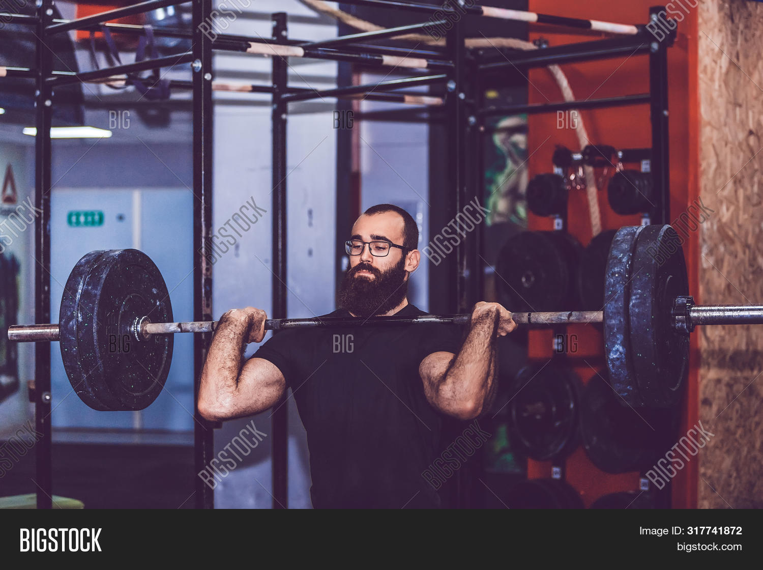Bearded Man Straining Image & Photo (Free Trial) | Bigstock