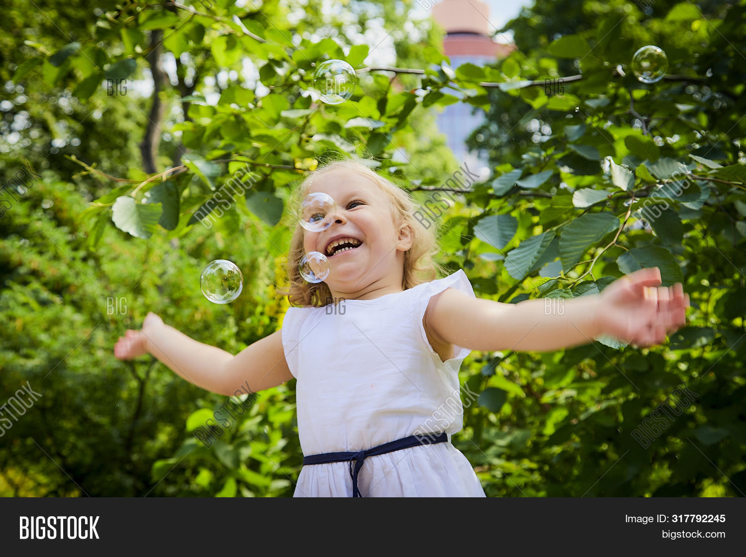 Happy Little Girl Image & Photo (Free Trial) | Bigstock