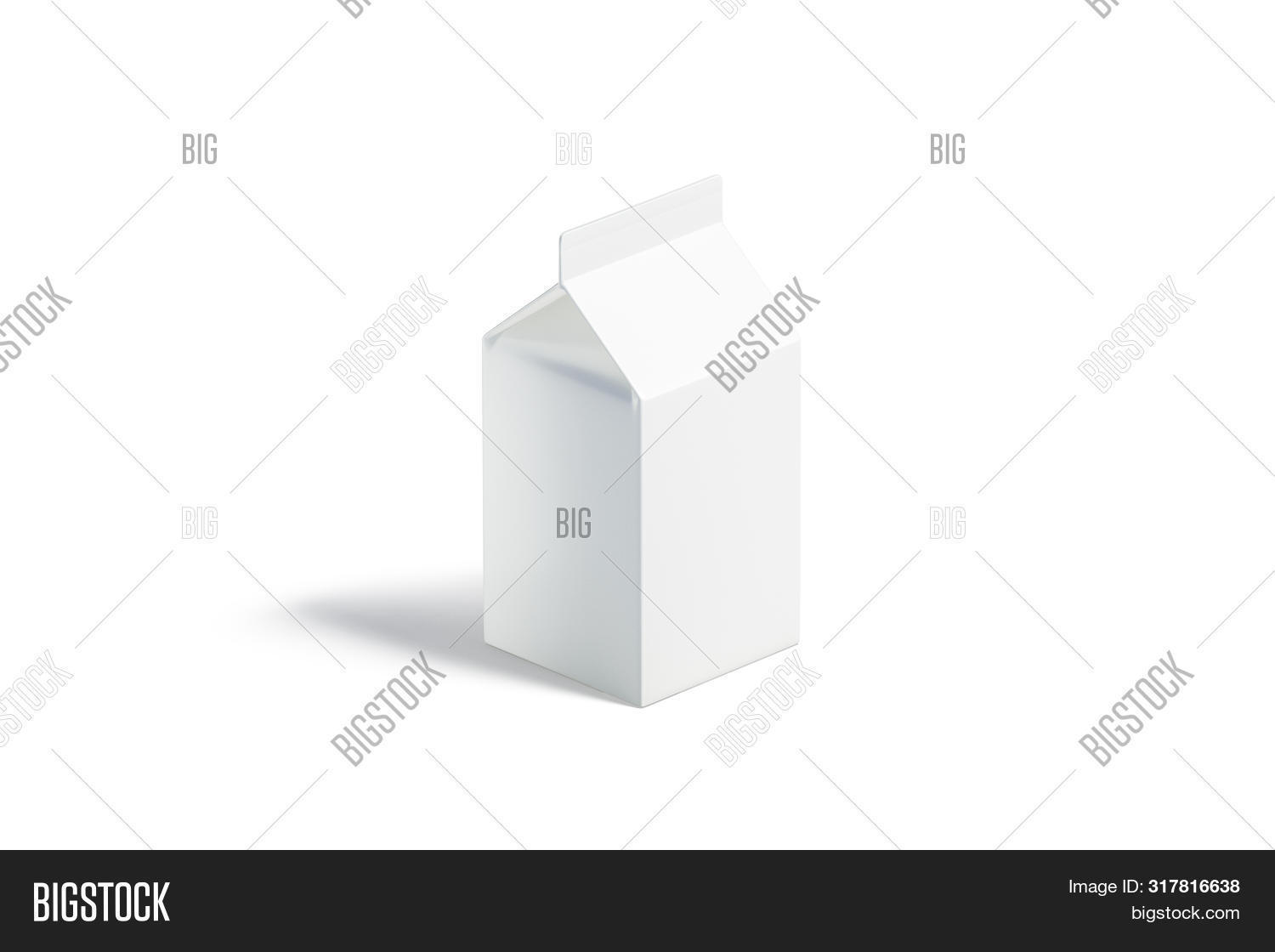 Blank White Small Milk Image & Photo (Free Trial) | Bigstock