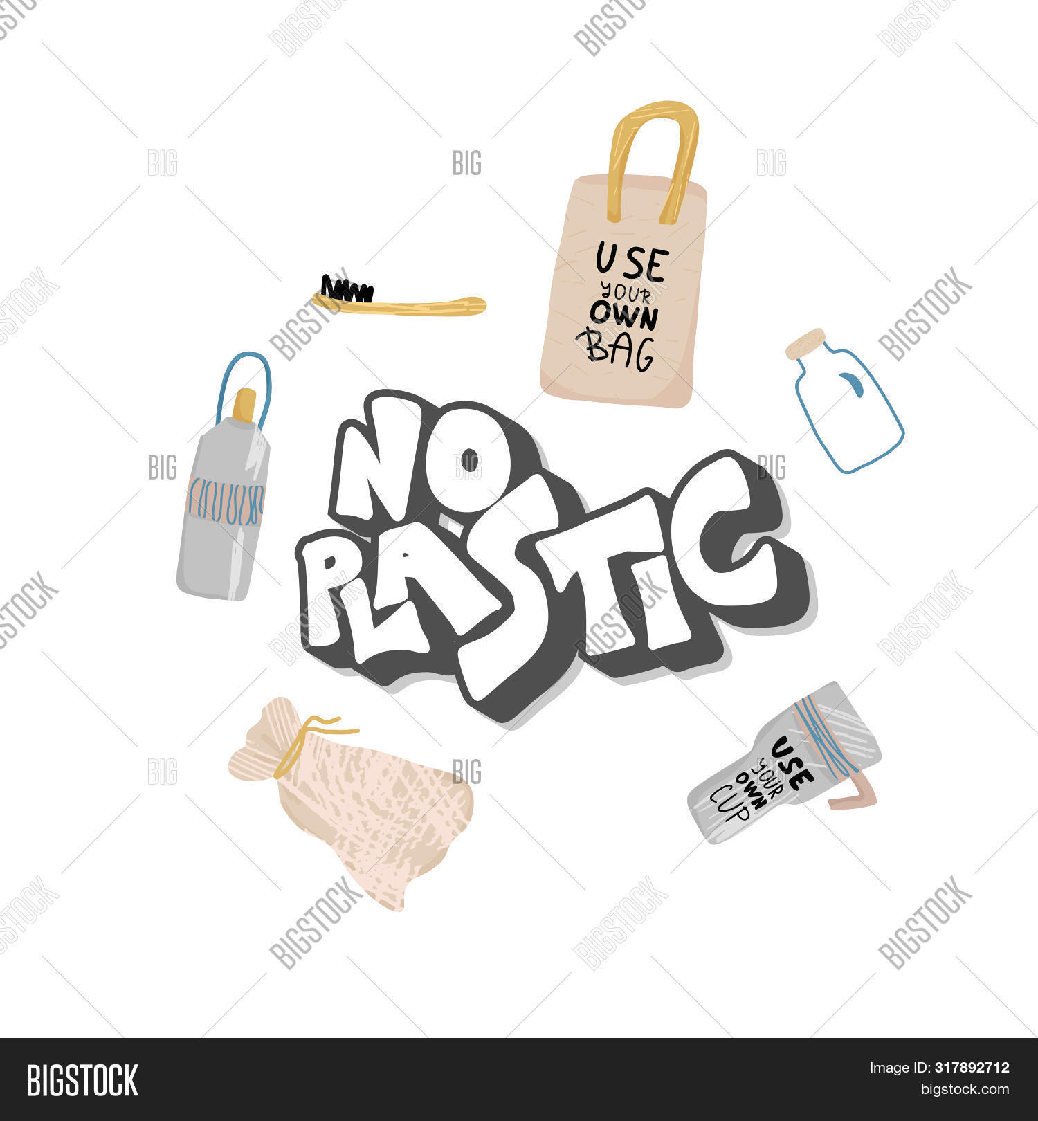 No Plastic Concept. Image & Photo (Free Trial) | Bigstock