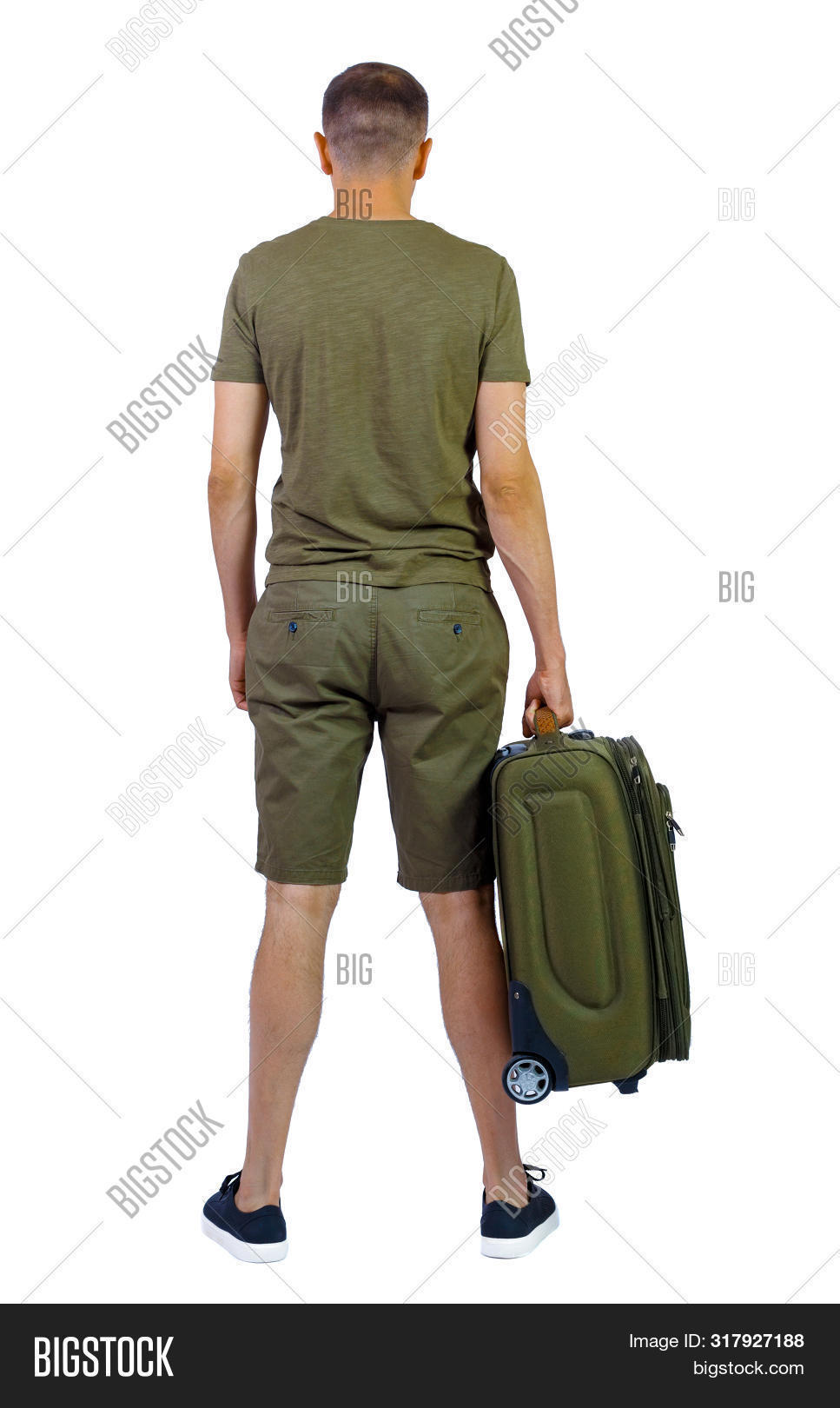 Back View Man Shorts Image & Photo (Free Trial) | Bigstock