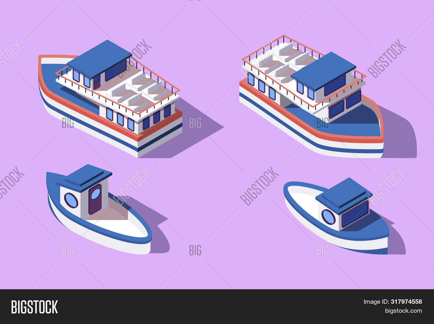 3d Isometric Big Small Image & Photo (Free Trial) | Bigstock