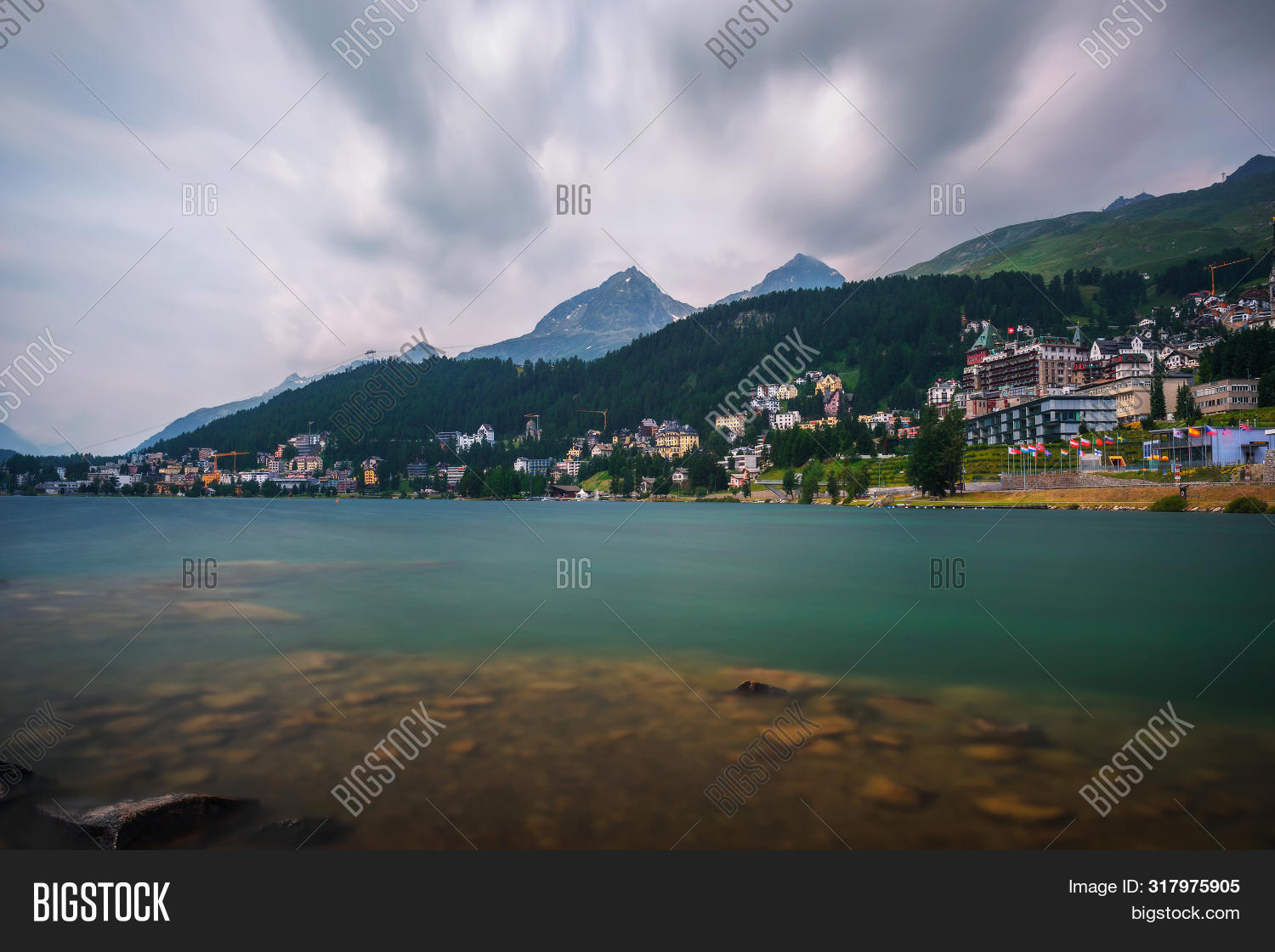 City St. Moritz Lake Image & Photo (Free Trial) | Bigstock