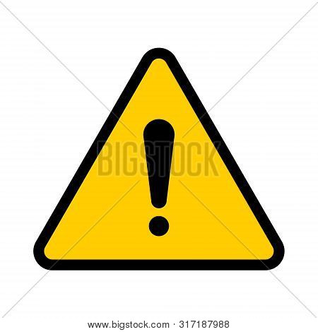 Flat Yellow Hazard Vector & Photo (Free Trial) | Bigstock