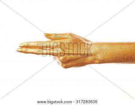 Hands Gold Paint. Image & Photo (Free Trial) | Bigstock