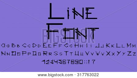 Font Straight Vector & Photo (Free Trial) | Bigstock