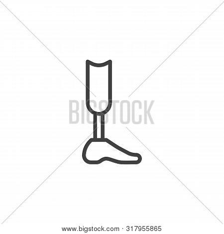 Prosthetic Leg Line Vector & Photo (Free Trial) | Bigstock