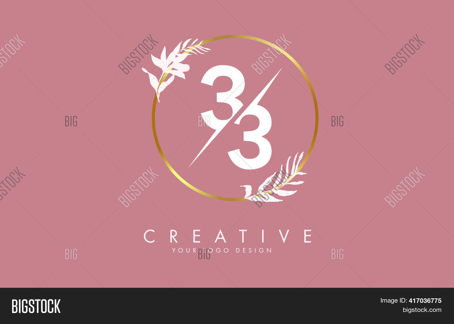 Number 33 3 Logo Vector & Photo (Free Trial) | Bigstock