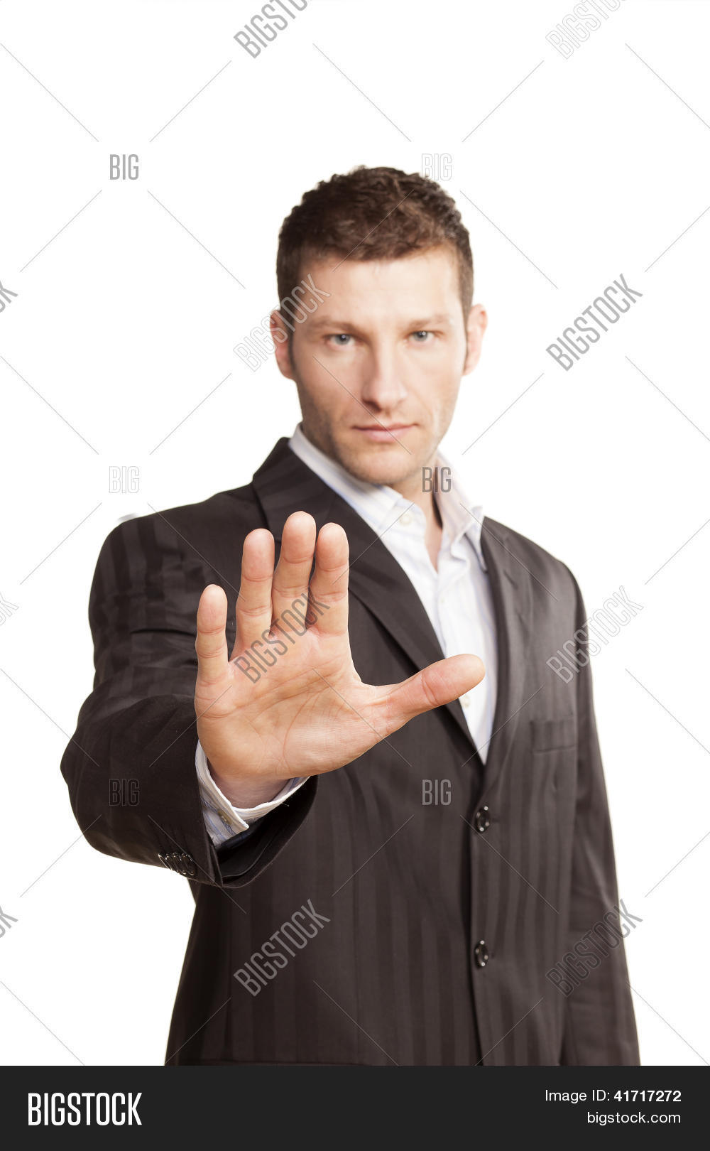 Business Man Stop Hand Image & Photo (Free Trial) | Bigstock