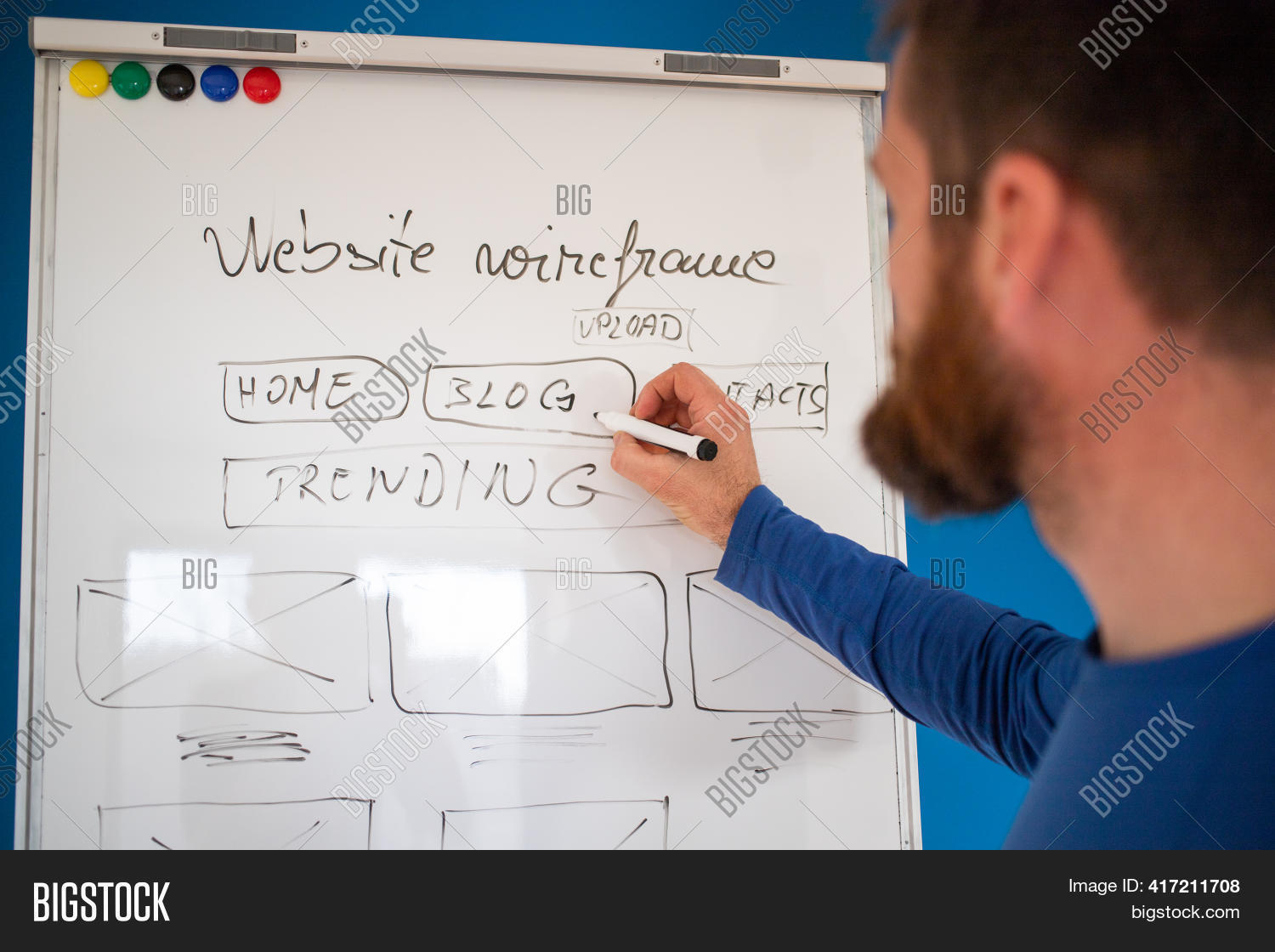 UI UX Designer Drawing Image & Photo (Free Trial) | Bigstock