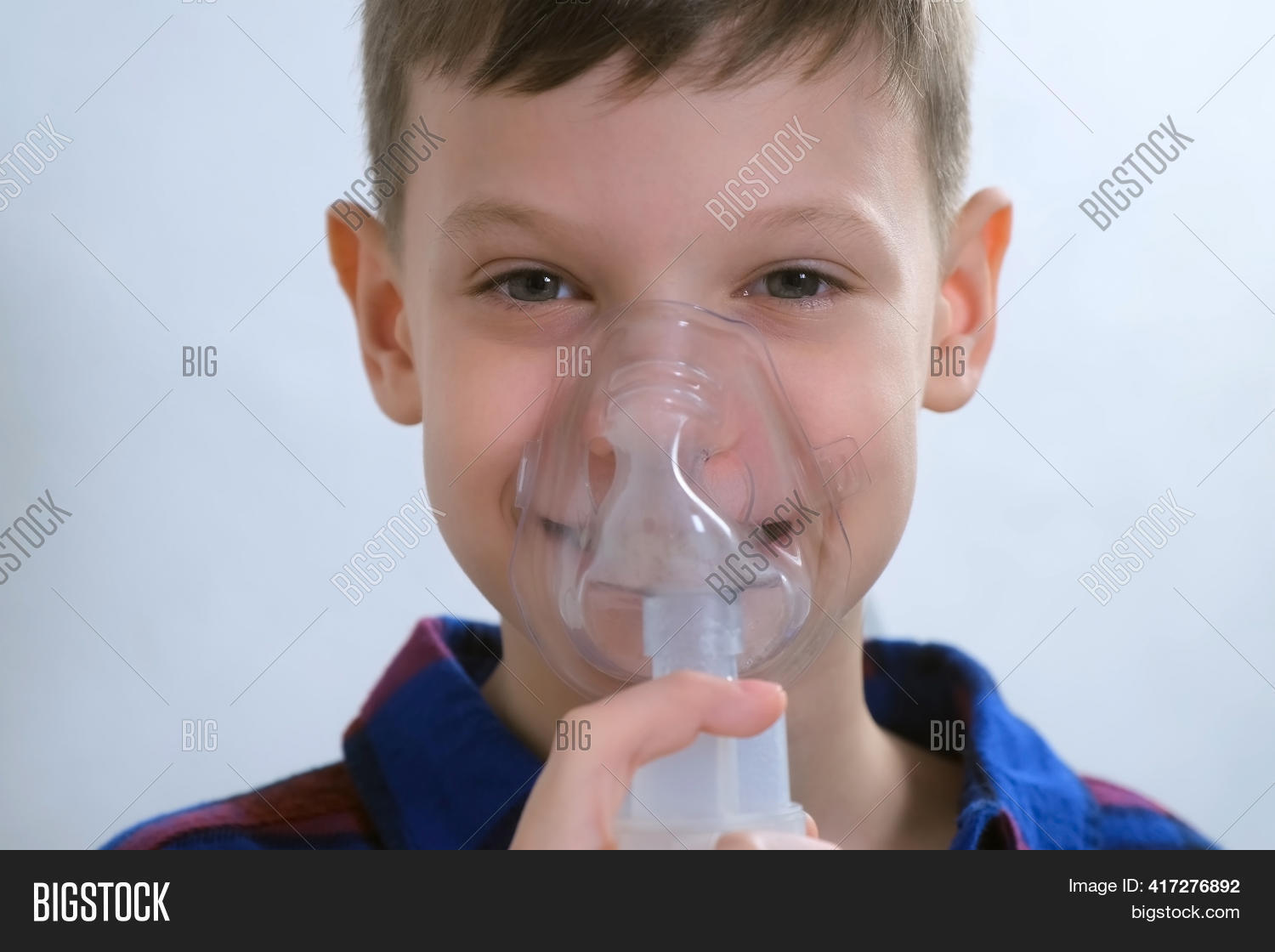 Boy Breathing Mask Image & Photo (Free Trial) | Bigstock