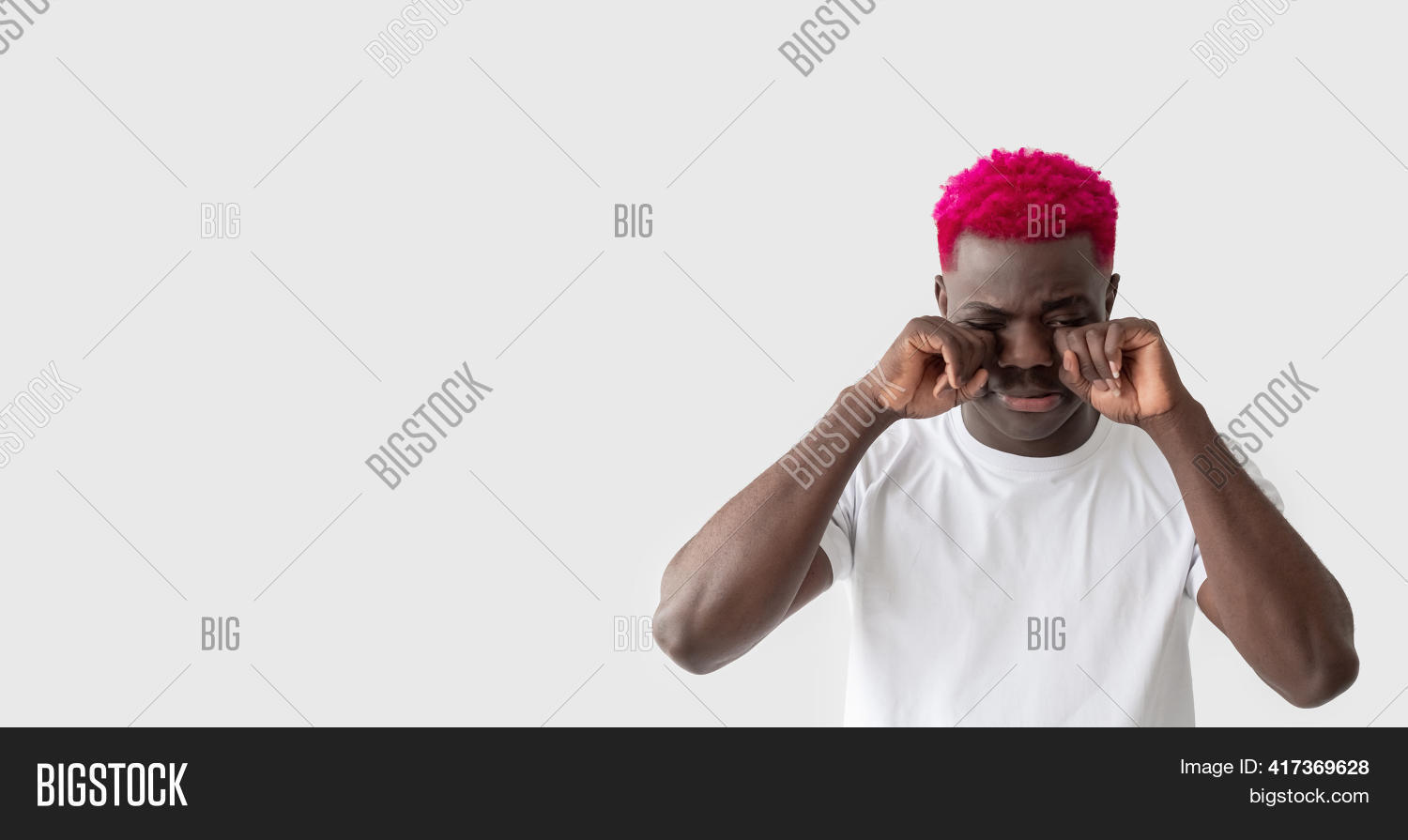 Crying Black Man. Image & Photo (Free Trial) | Bigstock
