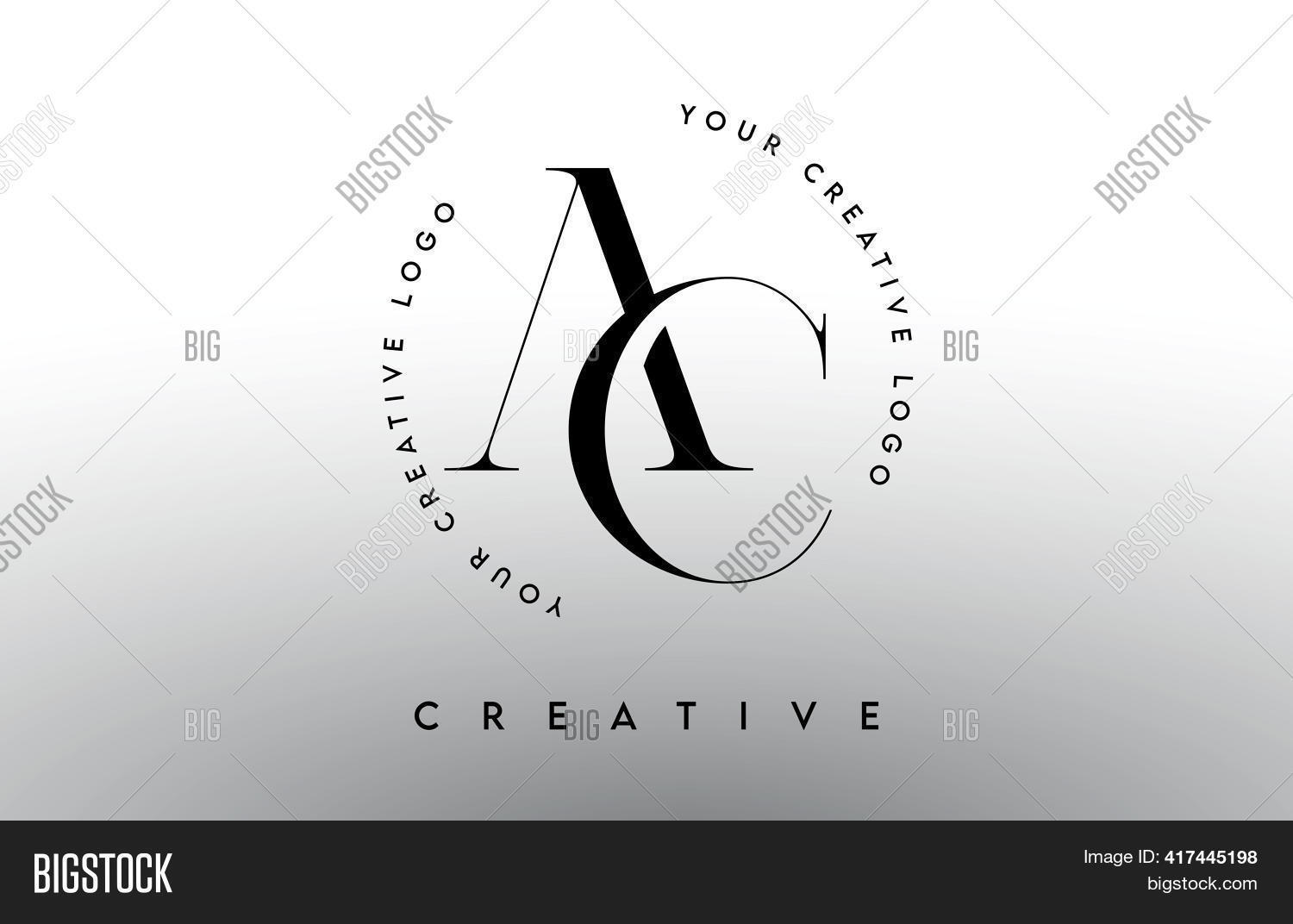 Ac Letter Logo Design Vector & Photo (Free Trial) | Bigstock