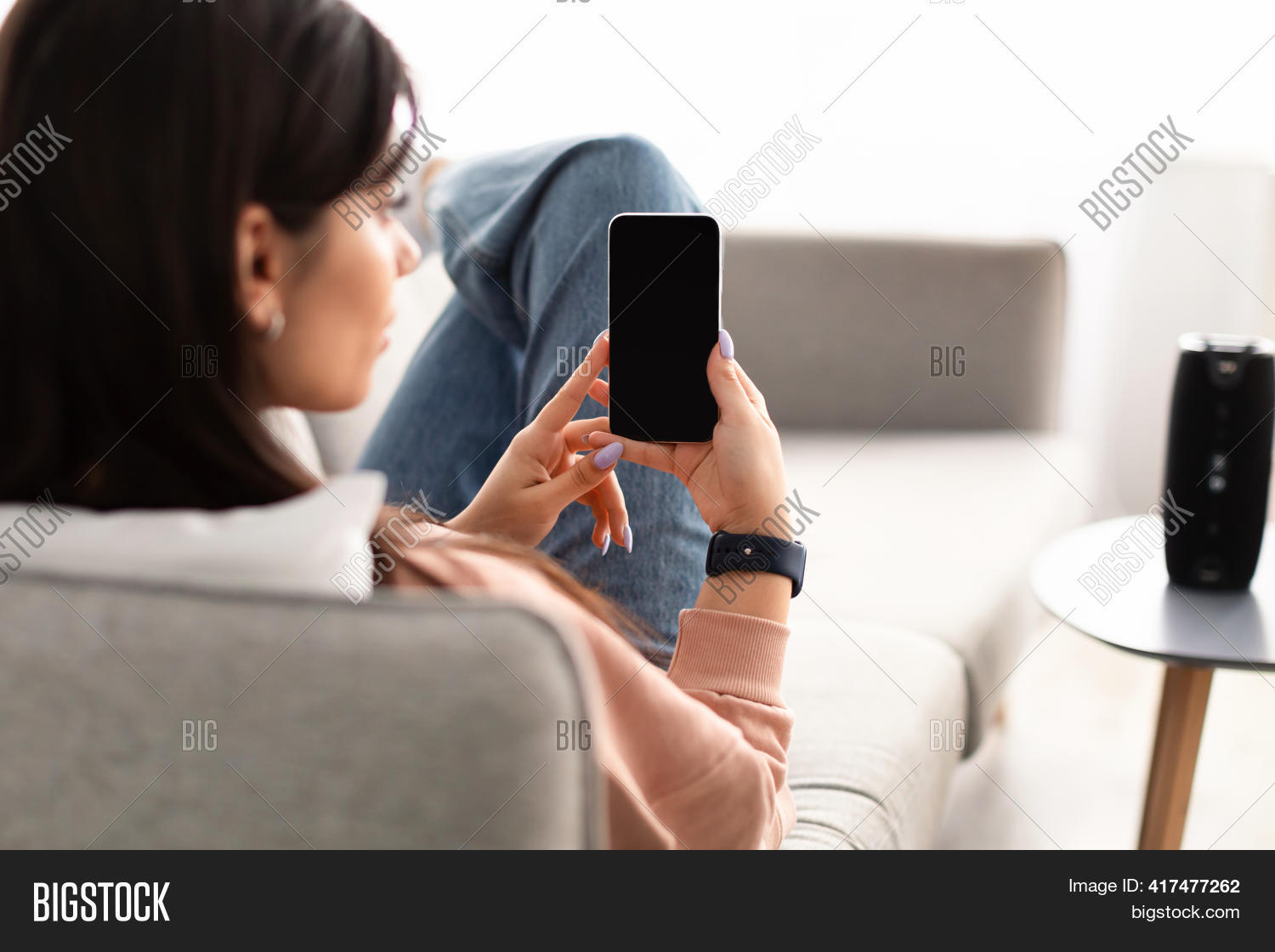 Back View Woman Using Image & Photo (Free Trial) | Bigstock