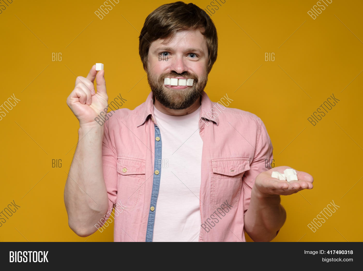 Funny Man Put Sugar Image & Photo (Free Trial) | Bigstock