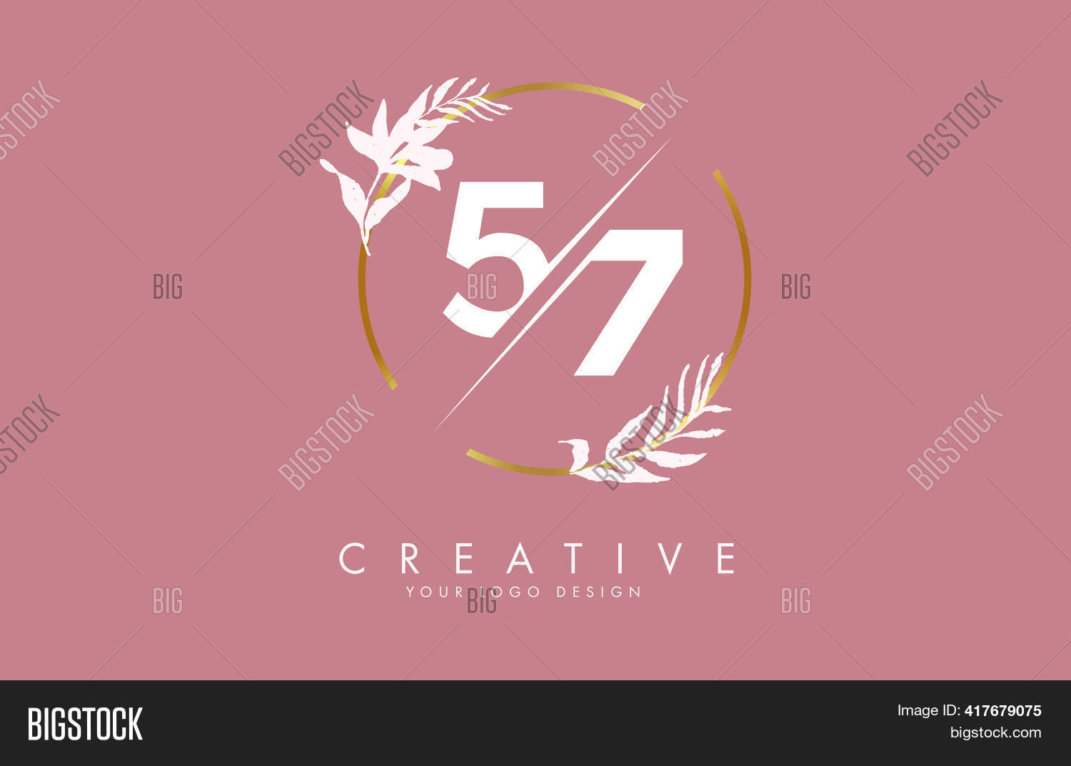 Number 57 5 7 Logo Vector & Photo (Free Trial) | Bigstock