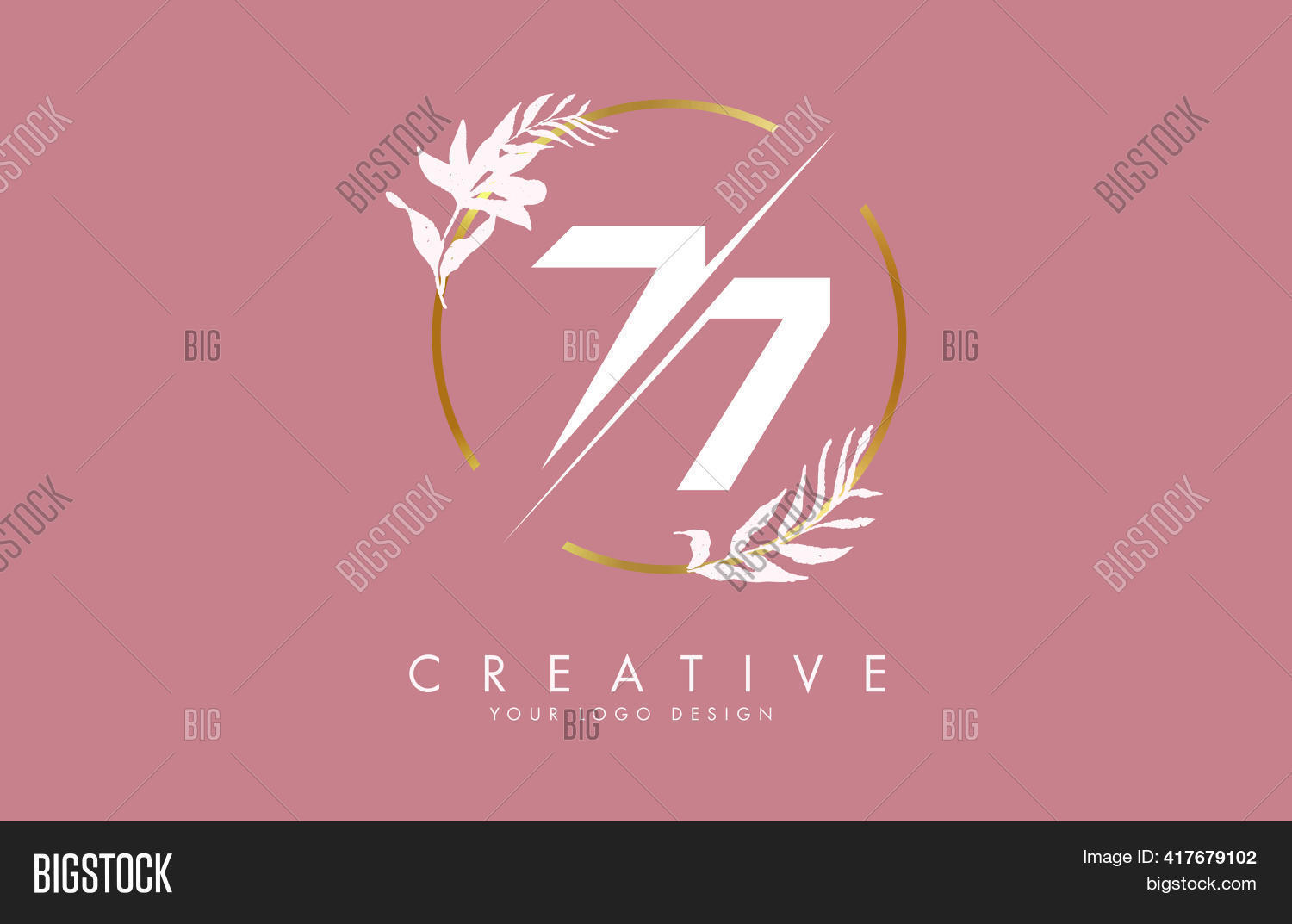 Number 77 7 Logo Vector & Photo (Free Trial) | Bigstock