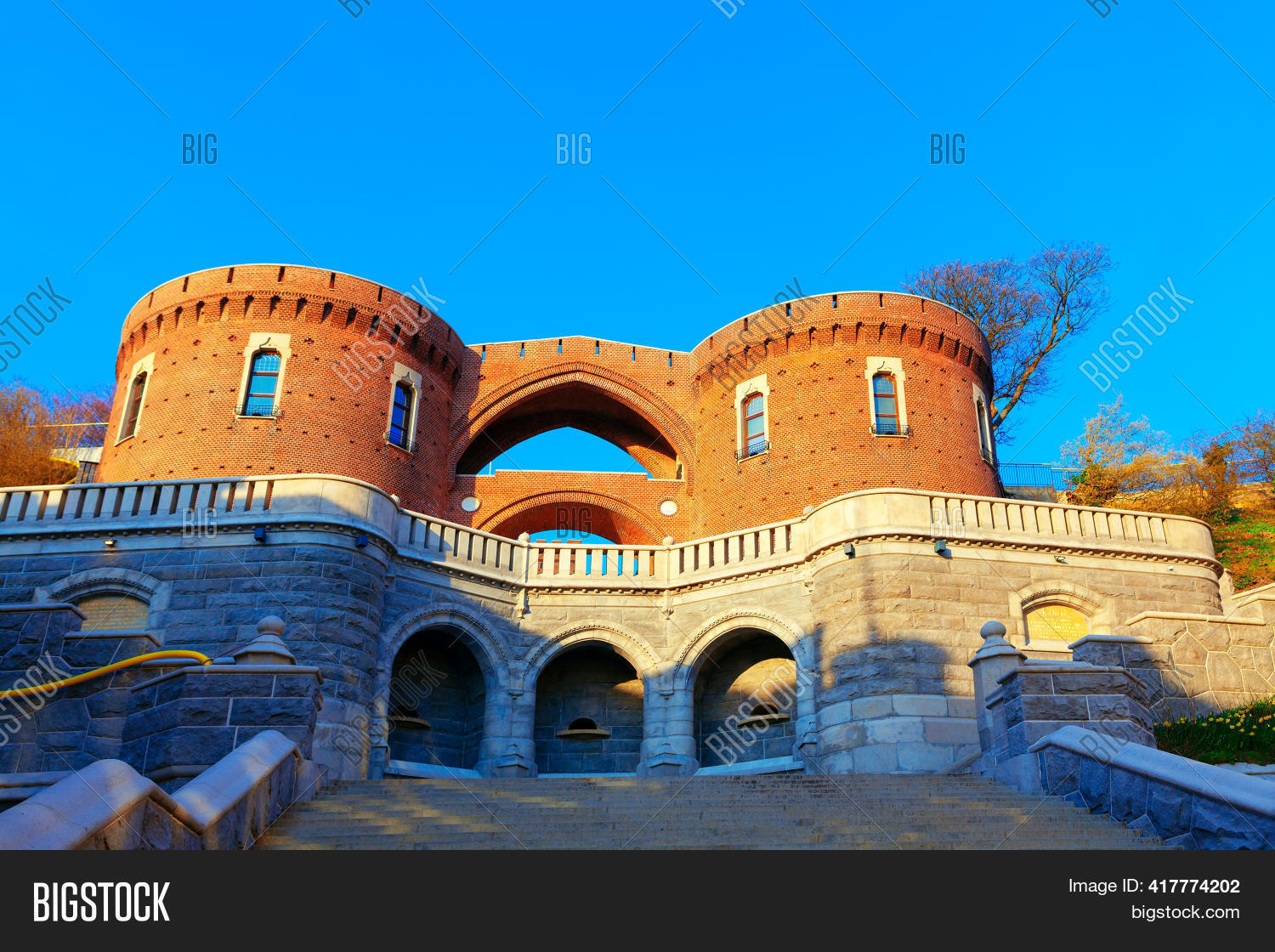 Medieval Brick Towers Image & Photo (Free Trial) | Bigstock