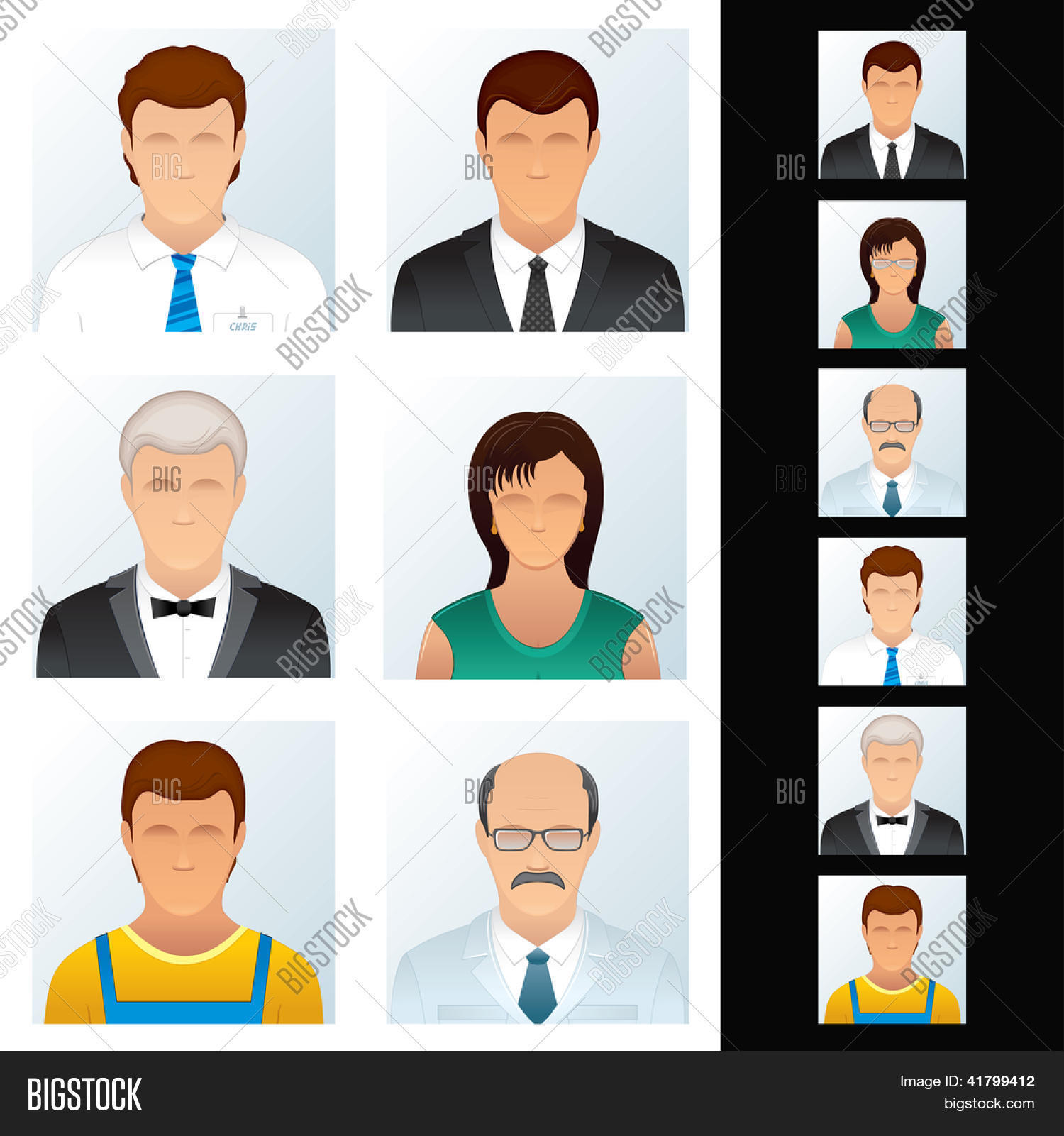People Icons. Avatars Vector & Photo (Free Trial) | Bigstock