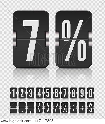 Set Flip Numbers Vector & Photo (Free Trial) | Bigstock