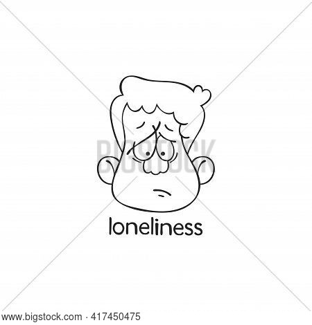 Loneliness. Emotion. Vector & Photo (Free Trial) | Bigstock