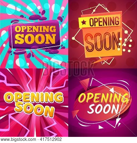Opening Soon Cartoon Vector & Photo (Free Trial) | Bigstock