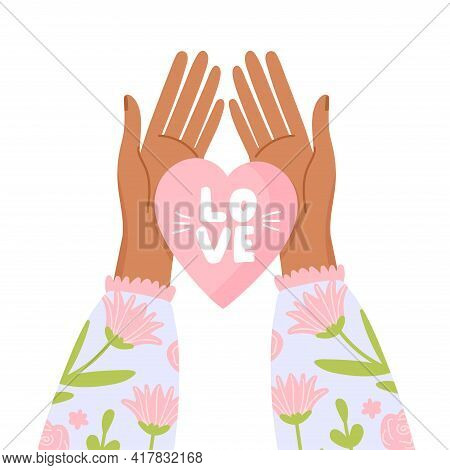 Heart In Hands. Symbol Of Love. Self Care, Self Acceptance, Love ...