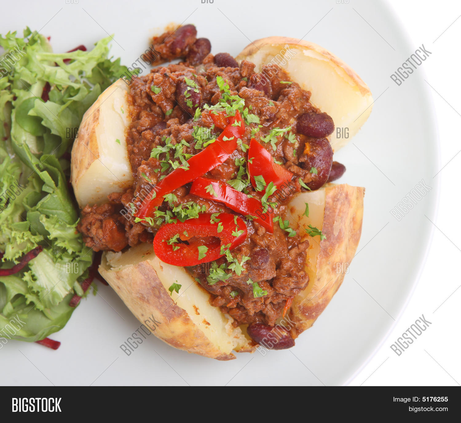 Jacket Potato Chilli Image & Photo (Free Trial) | Bigstock