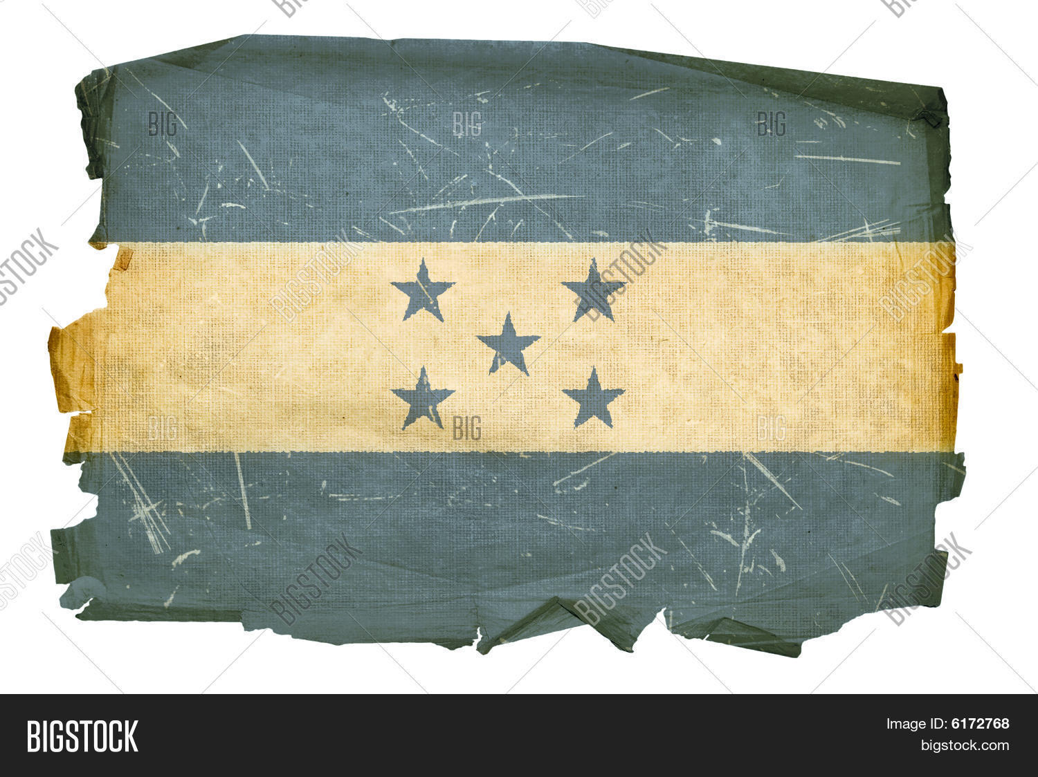 Honduras Flag Old, Image & Photo (Free Trial) | Bigstock