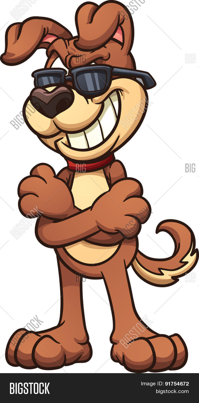 Cool Cartoon Dog Vector & Photo (Free Trial) | Bigstock