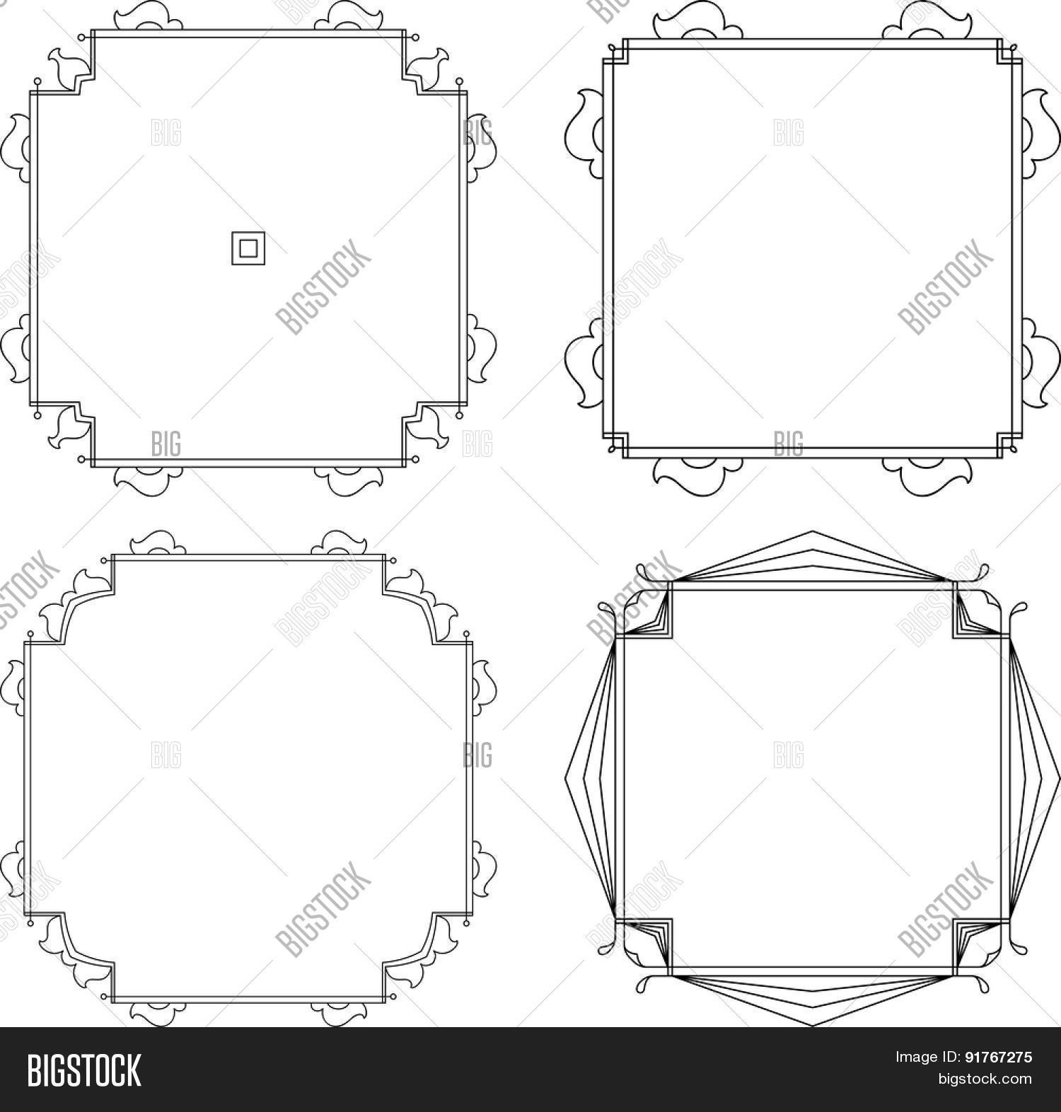 Frame Border Design Vector & Photo (Free Trial) | Bigstock