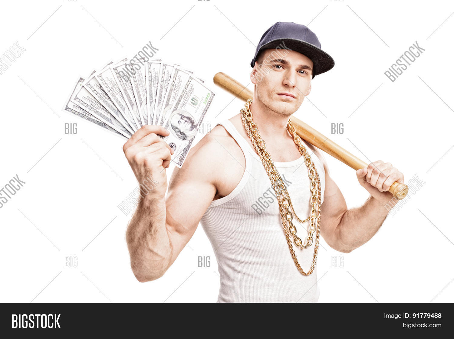 Gangster Holding Money
