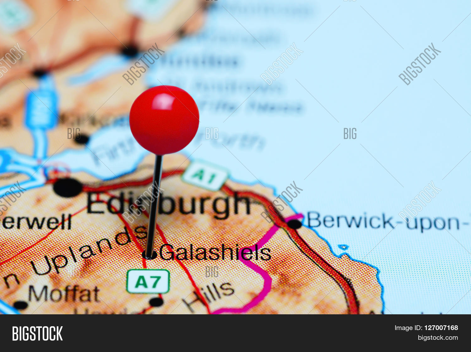 Galashiels Pinned On Image & Photo (Free Trial) | Bigstock