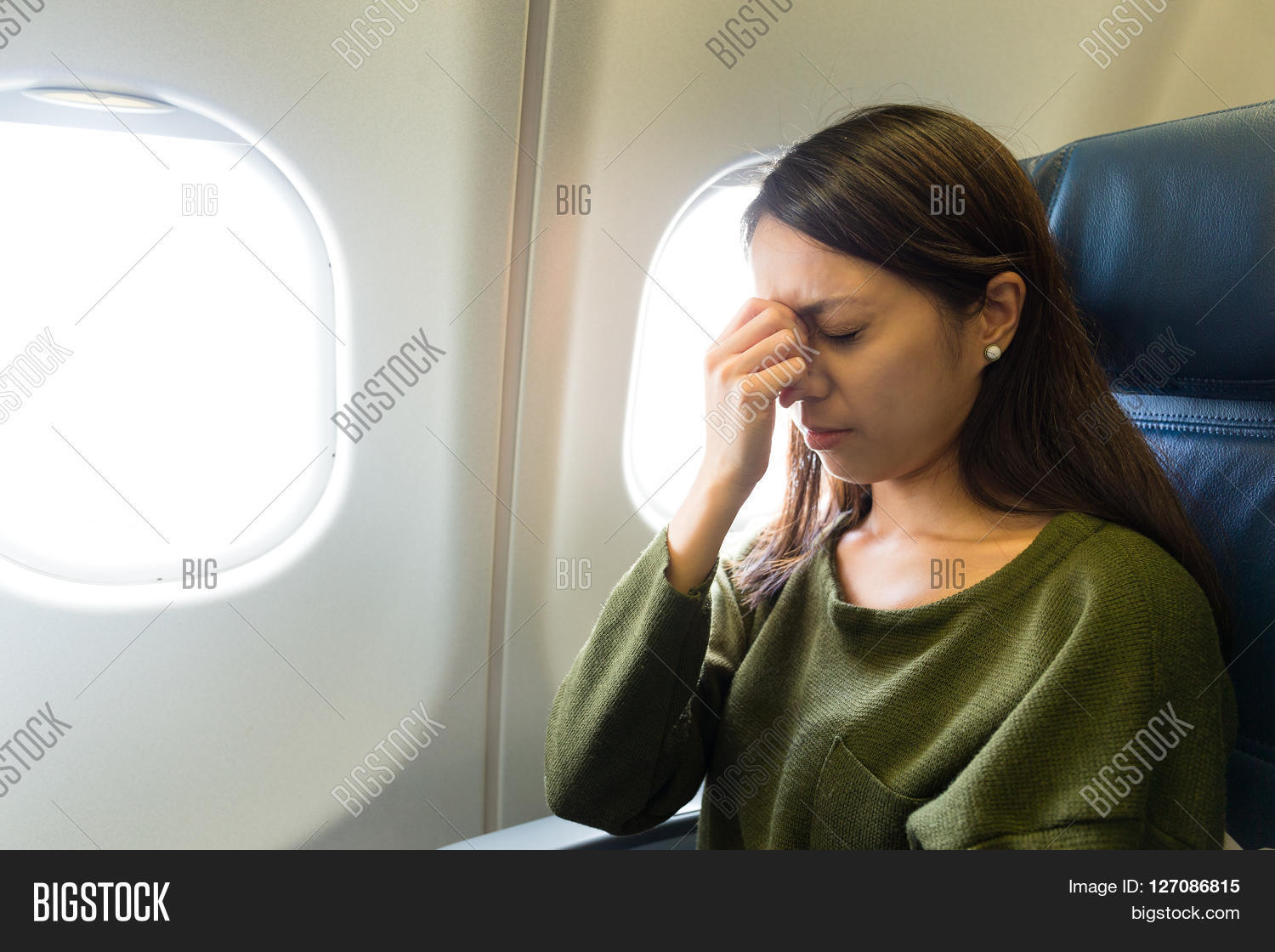 Fear Flying Woman Image & Photo (Free Trial) | Bigstock