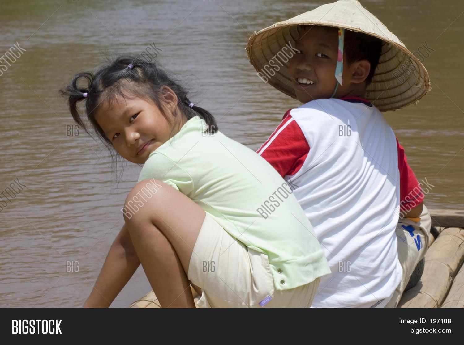 Thai Children Playing Image & Photo (Free Trial) | Bigstock