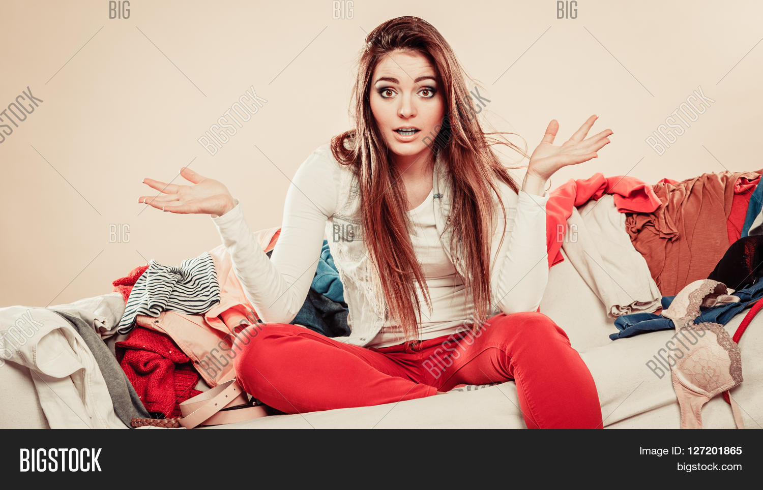Worried Young Woman Image & Photo (Free Trial) | Bigstock