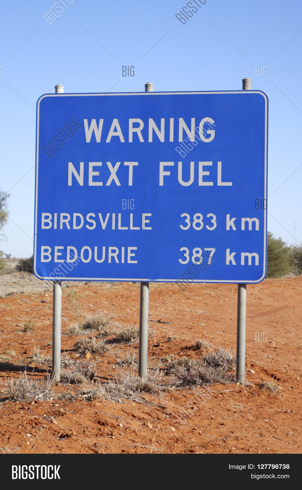 Warning Next Fuel Sign Image & Photo (Free Trial) | Bigstock