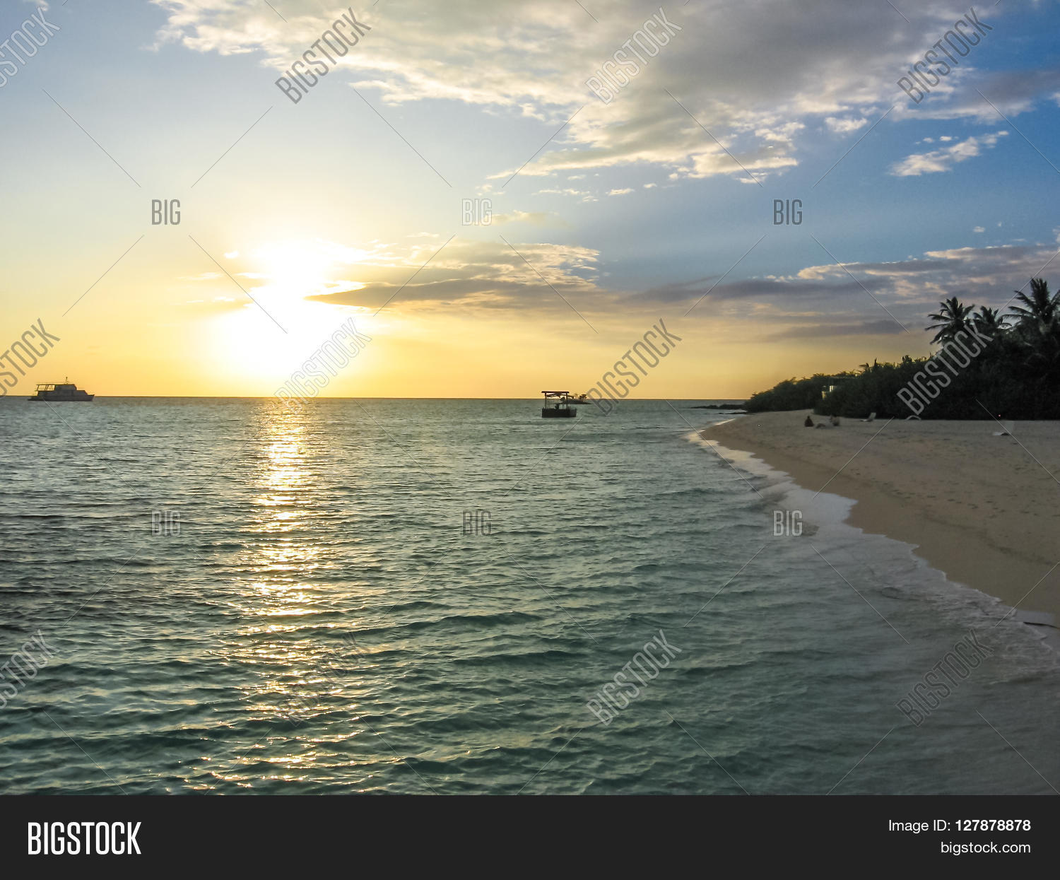 Sunset Over Tropical Image & Photo (Free Trial) | Bigstock