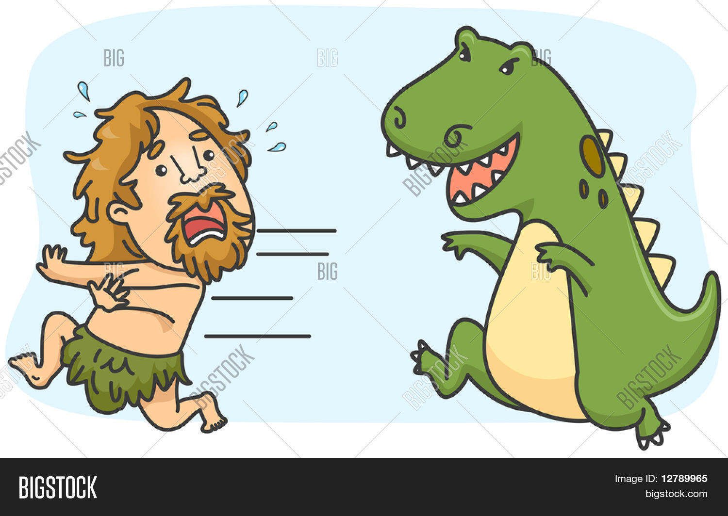 Illustration Caveman Vector & Photo (Free Trial) | Bigstock