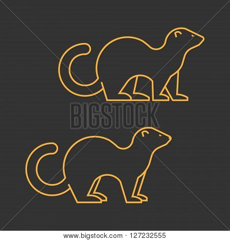 Gold Outline Vector Vector & Photo (Free Trial) | Bigstock