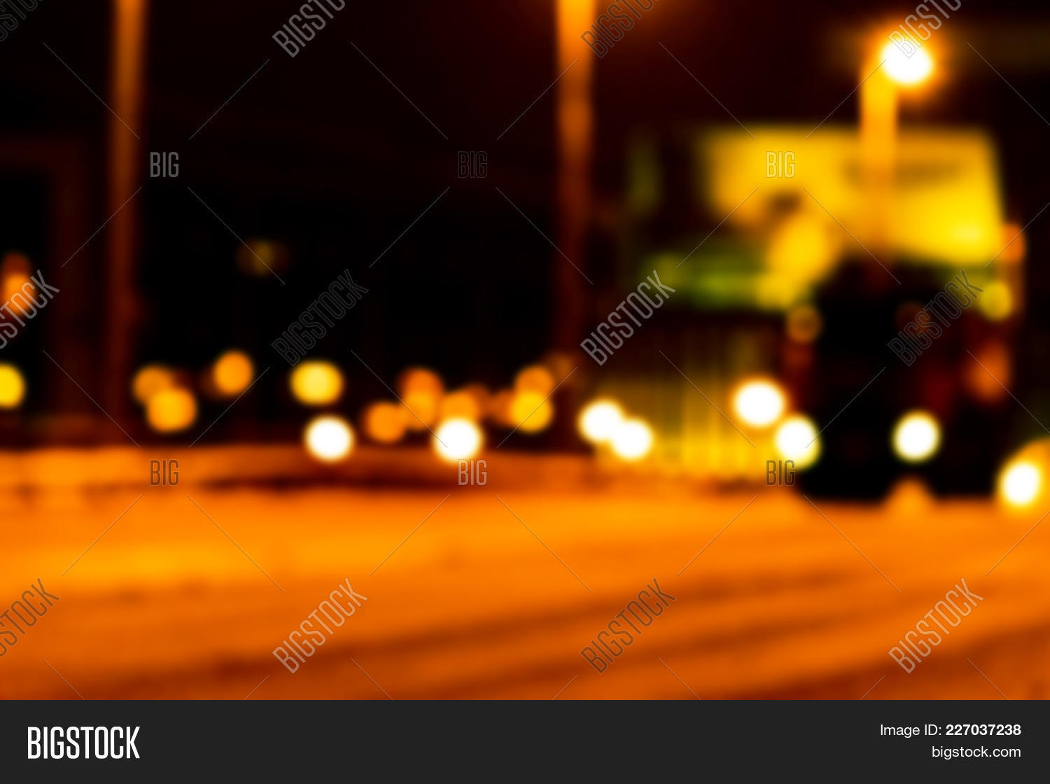 Night Street Side View