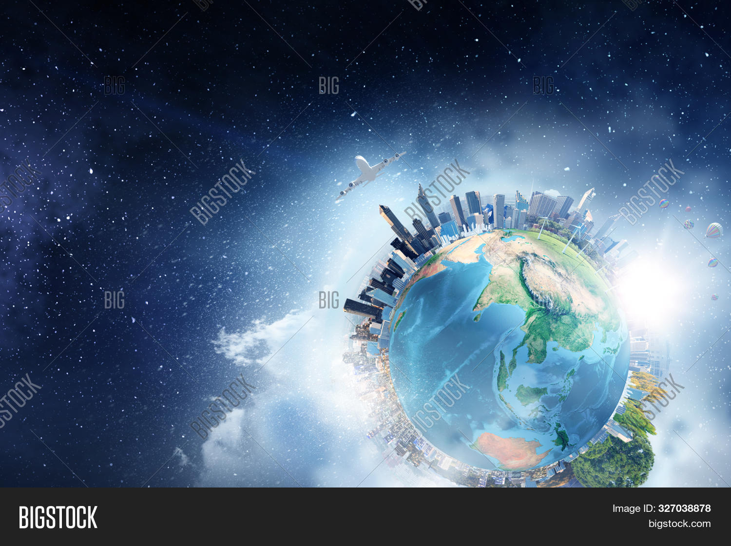 Earth Planet City Image & Photo (Free Trial) | Bigstock