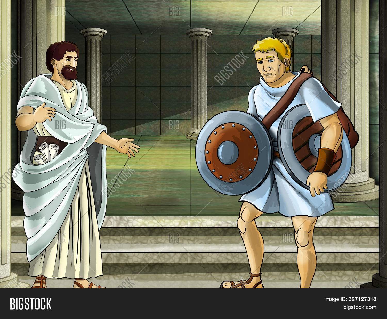 Cartoon Scene Roman Image & Photo (Free Trial) | Bigstock