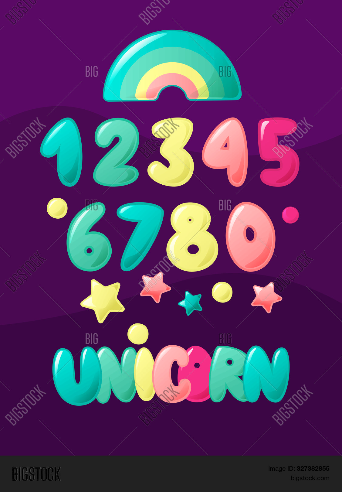 Cute Numbers Kids. Vector & Photo (Free Trial) | Bigstock