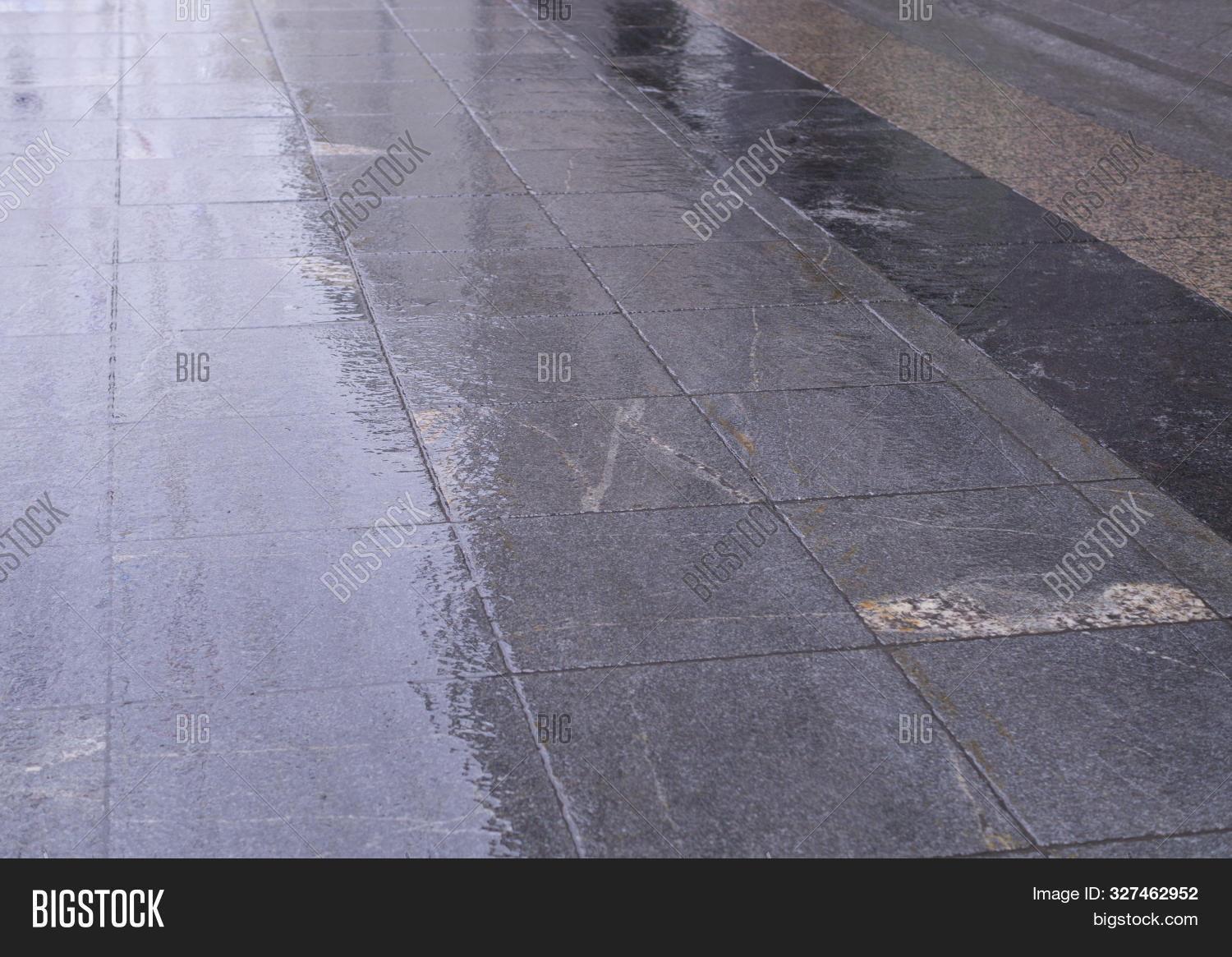 Wet Tiled Sidewalk Image & Photo (Free Trial) | Bigstock