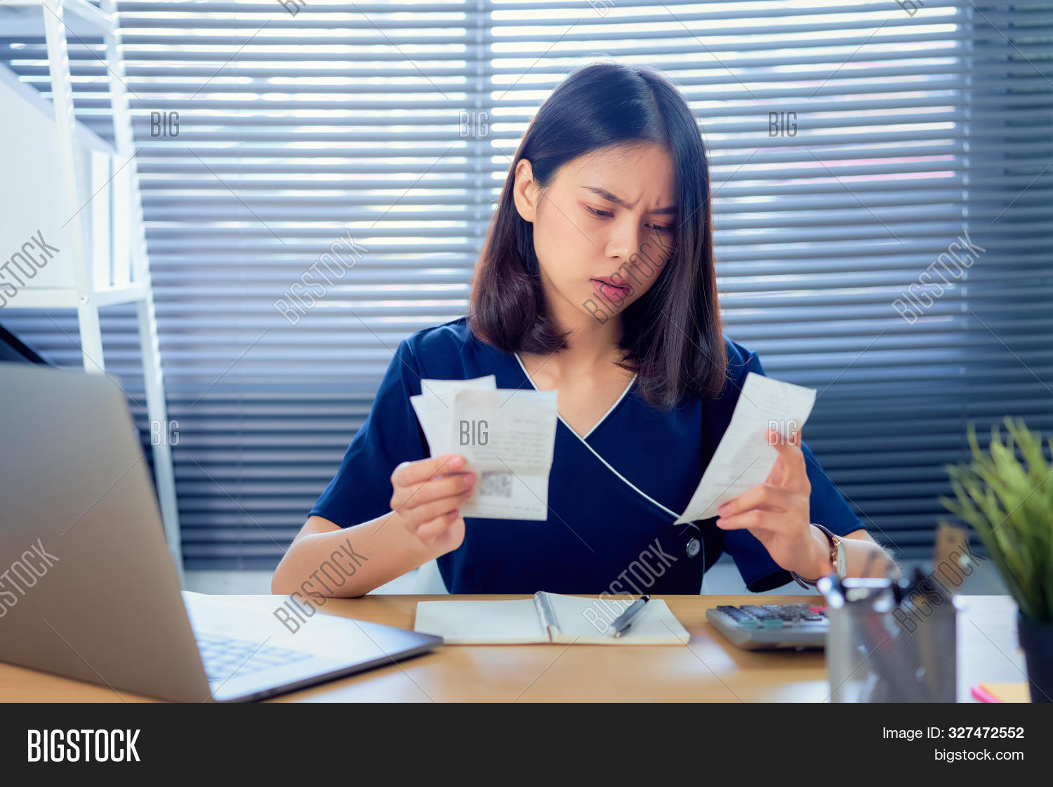 Strain Face Asian Image & Photo (Free Trial) | Bigstock