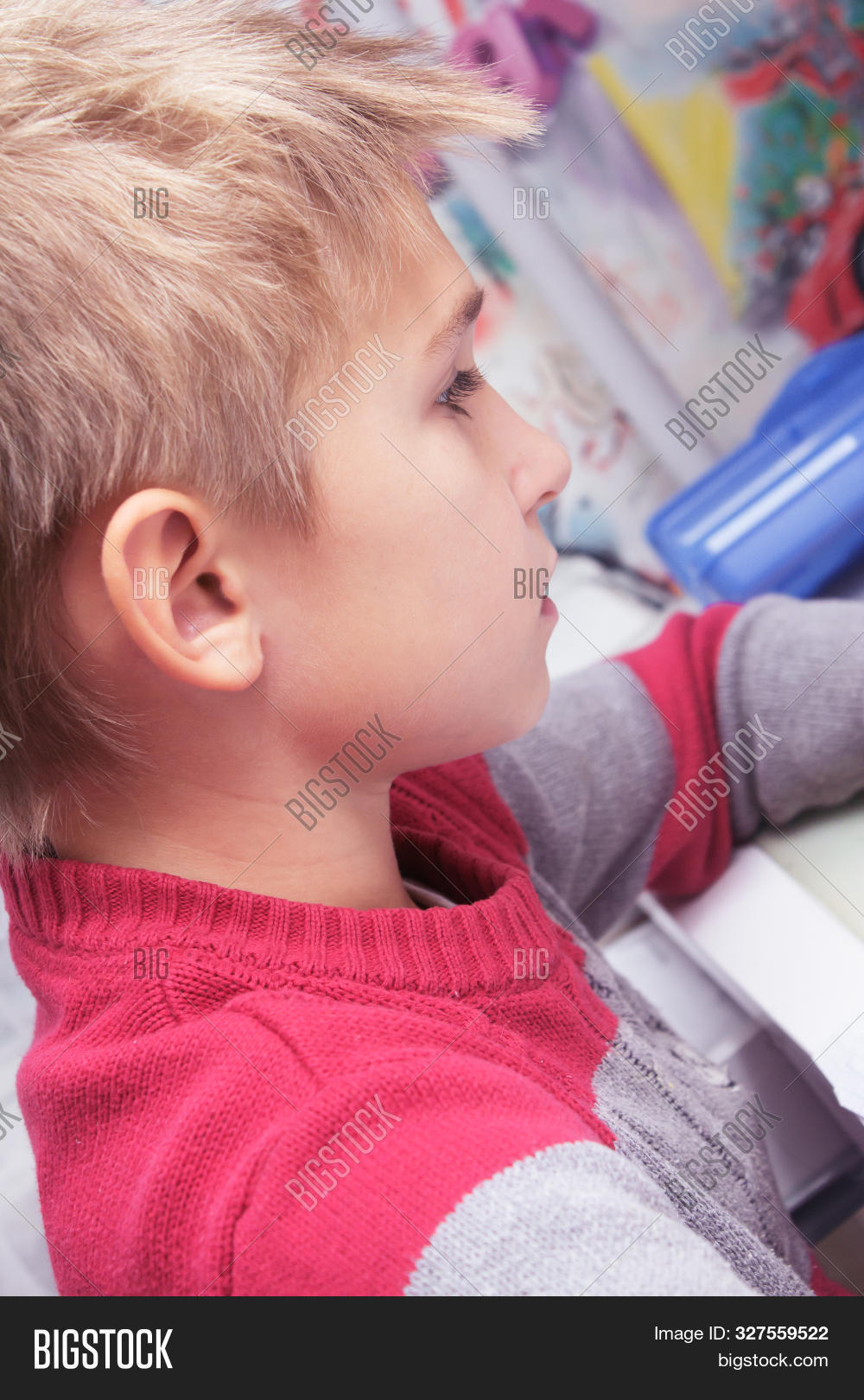 Boy Writes English Image & Photo (Free Trial) | Bigstock