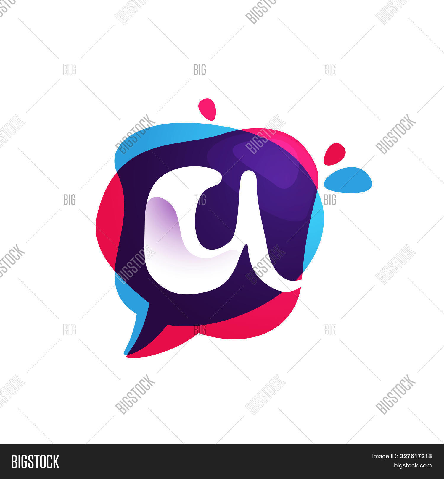 Letter Chat App Logo Vector & Photo (Free Trial) | Bigstock