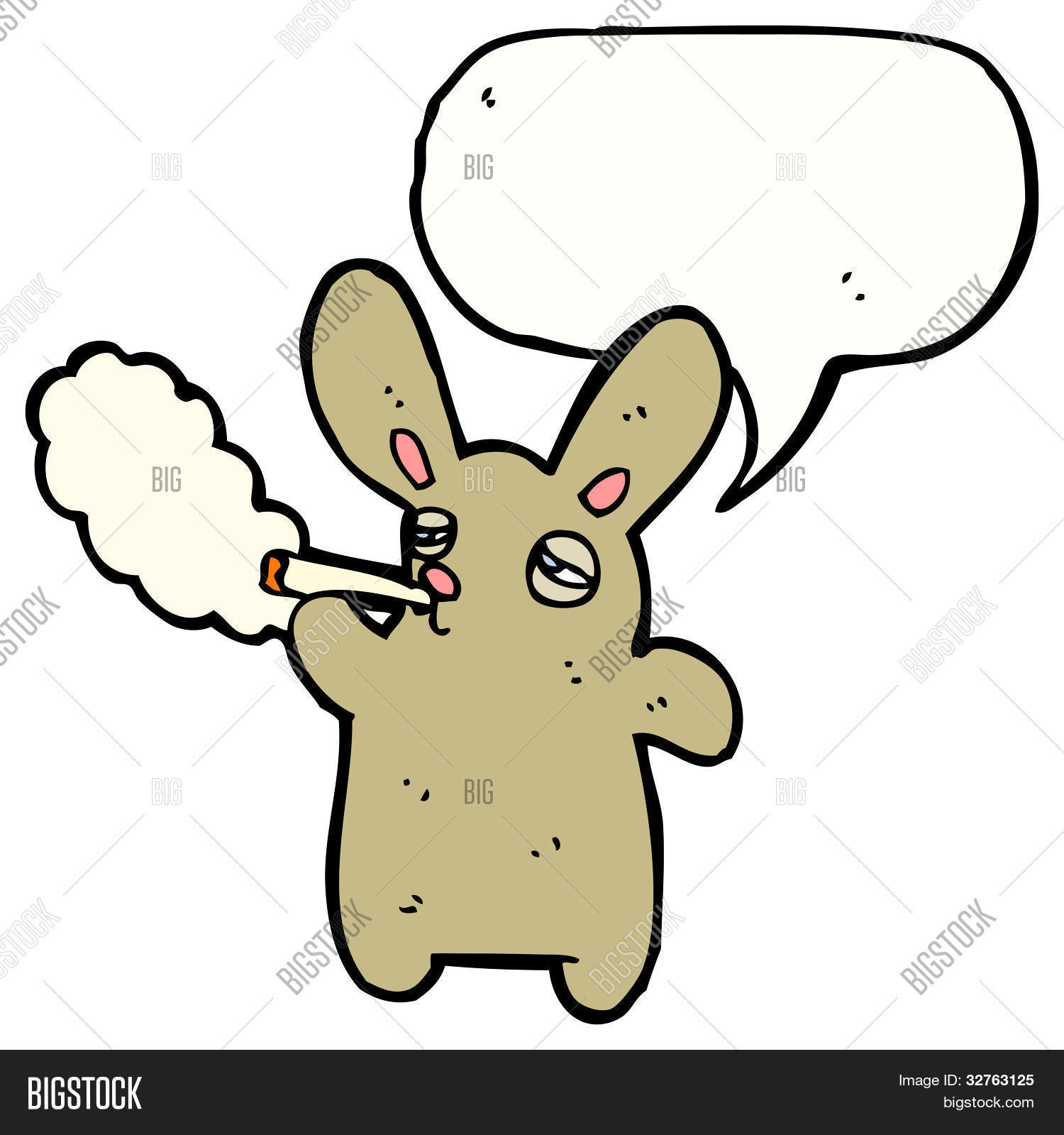 Funny Cartoon Rabbit Image & Photo (Free Trial) | Bigstock