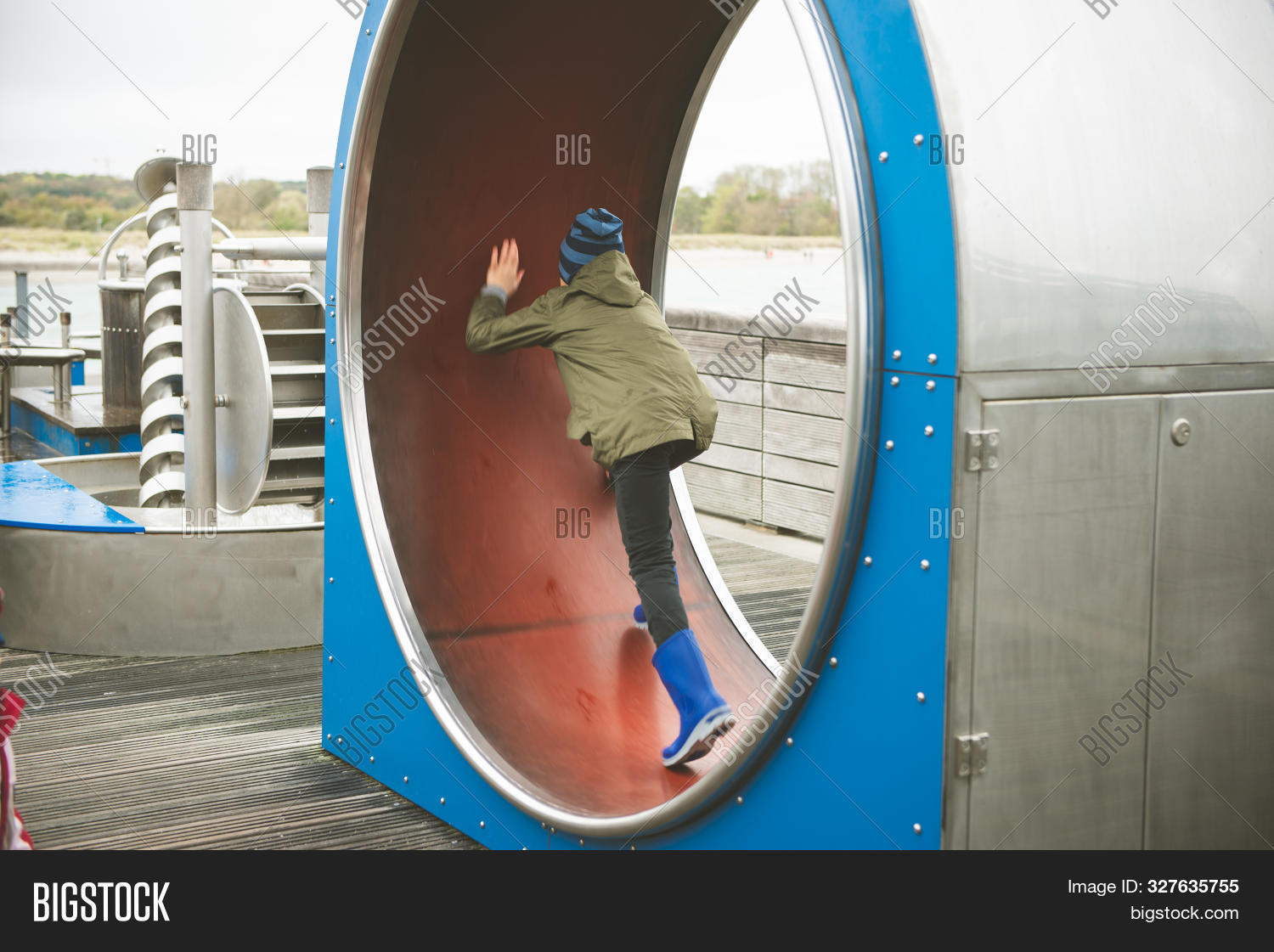 Teen Boy Running Wheel Image & Photo (Free Trial) | Bigstock